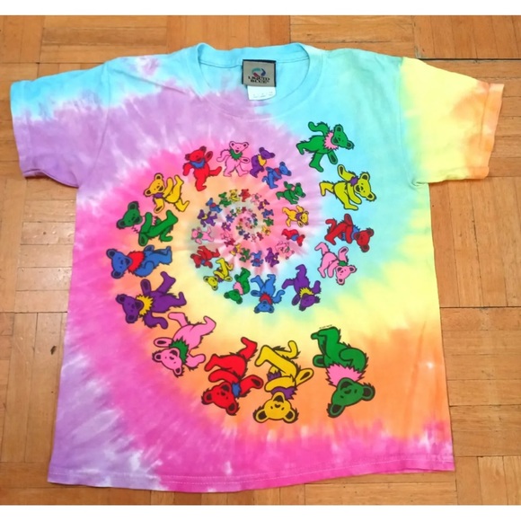 Liquid Blue Shirts And Tops Vintage 995 Grateful Dead Spiral Bears